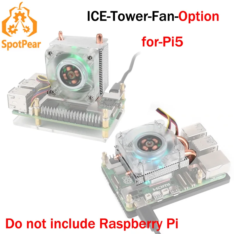 Raspberry-Pi-5-ICE-Tower-Thinner-RGB-Fan-or-Higher-RGB-Fan-Pi5-Low ...