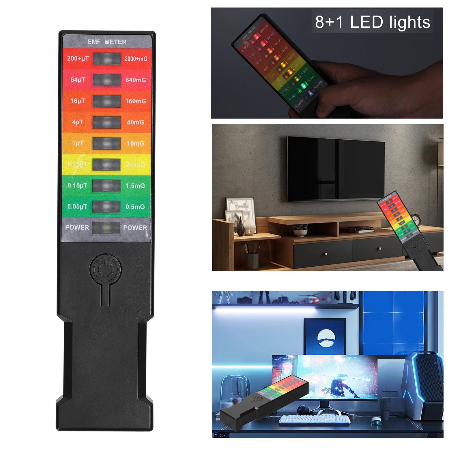 Electromagnetics Field Emf Meter Magnetic-field Monitor Home ...