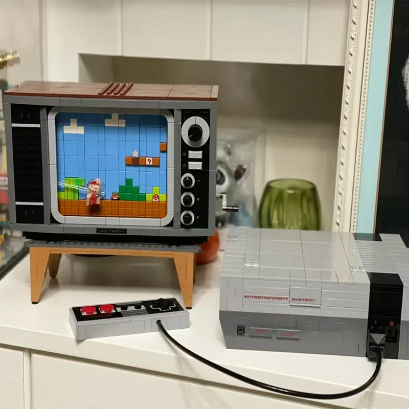 MOC 71374 Ideas Super Nes Game Console Model Modular Building Blocks ...