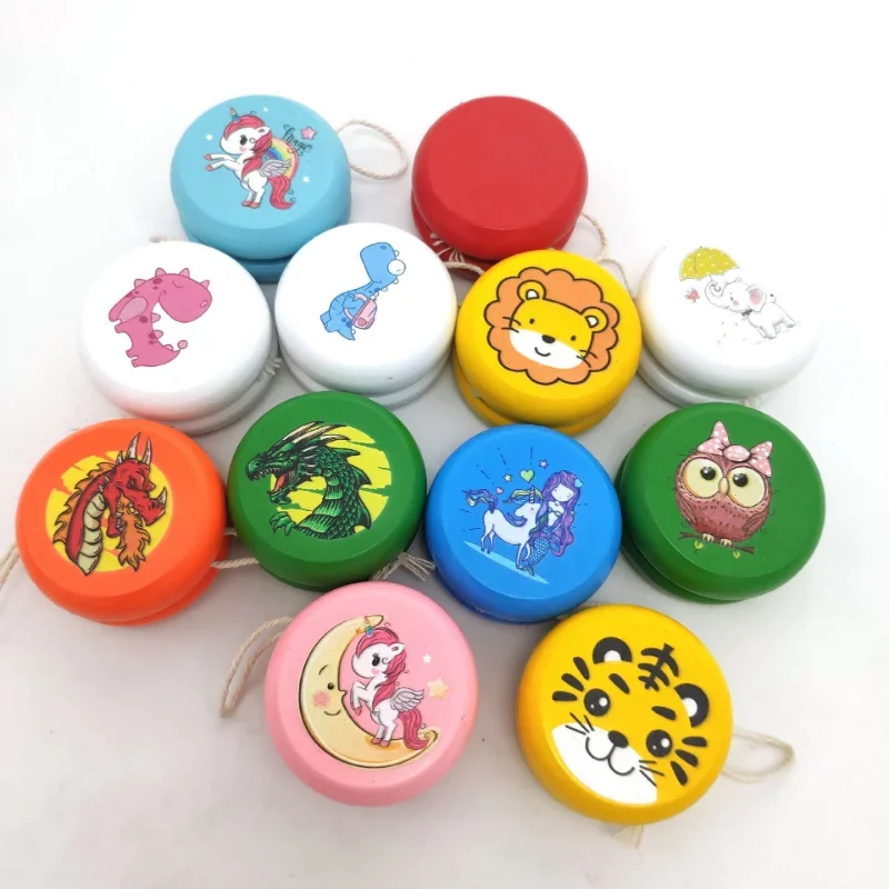 Children-Yoyo-Ball-Cute-Animal-Prints-Wooden-Yoyo-Toys-Ladybug-Toys ...