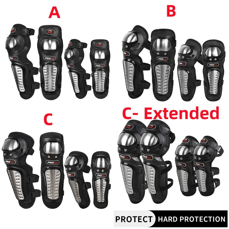 Motorcycle-Stainless-Steel-Protective-Gear-Series-Knee-and-Elbow-Guards ...