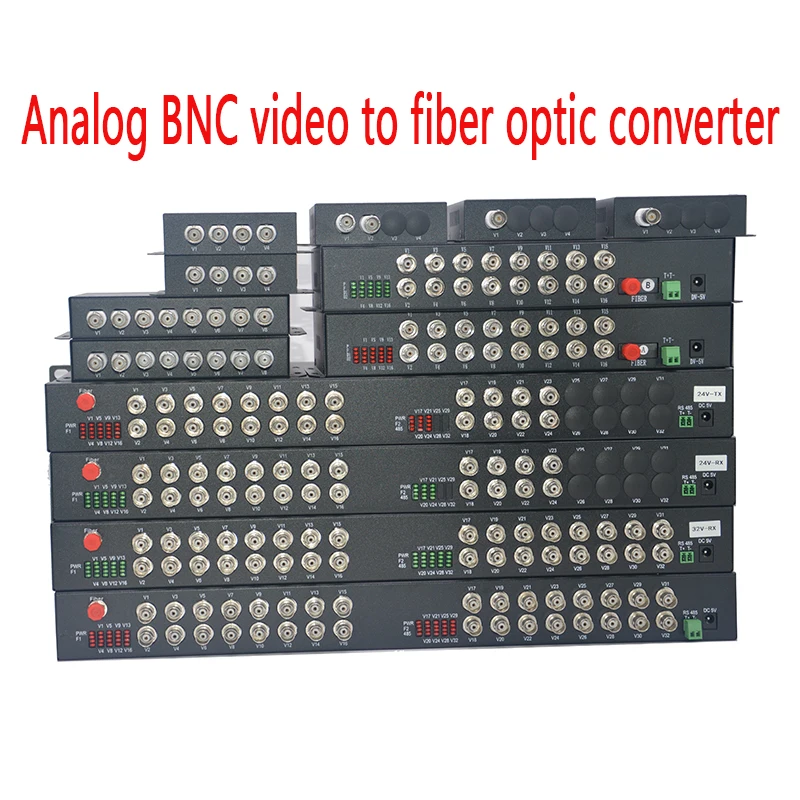 analog BNC video to fiber optic converter price Transmitter receiver ...
