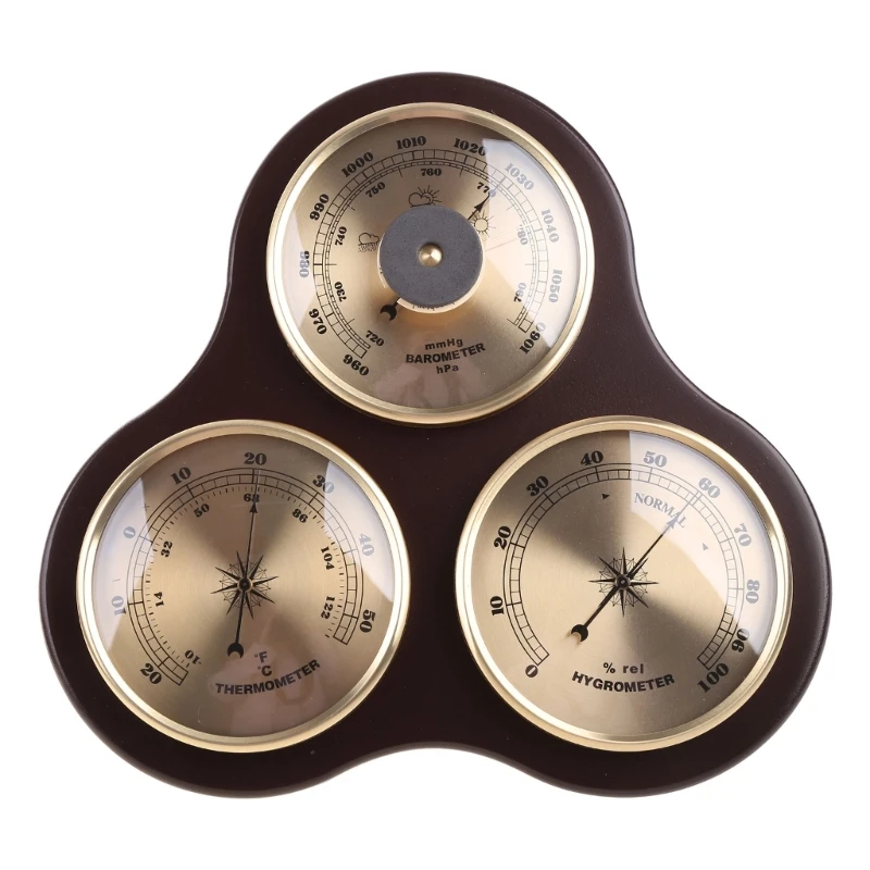 Office-Wall-Mounted-Air-Pressure-Barometer-Thermometer-Hygrometer ...