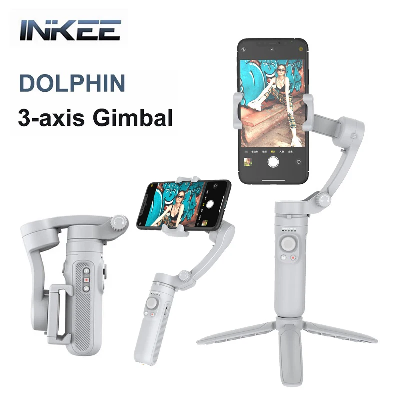 INKEE-DOLPHIN-3-axis-Foldable-Mobile-SmartPhone-Gimbal-Anti-Shake ...
