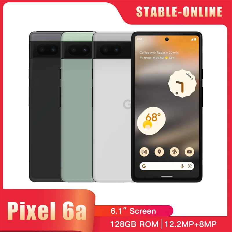 Original-Google-Pixel-6a-5G-Mobile-Phone-NFC-6-1-OLED-6GB-RAM-128GB-ROM ...