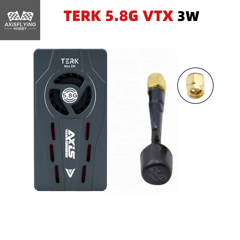 Axisflying-TERK-Analog-VTX-5-8GHz-Max-3W-Power-Heat-Sink-OSD-Video ...