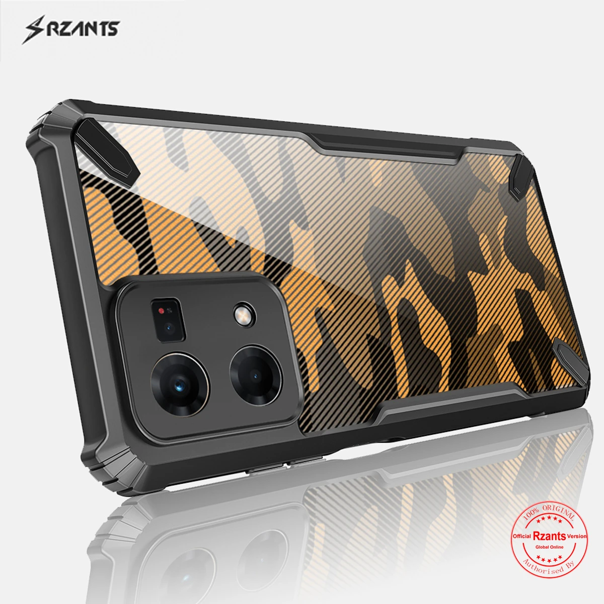 Rzants For Oppo Reno 7 4g F21 Pro 4g Case [camouflage Bull] Thin Cover ...
