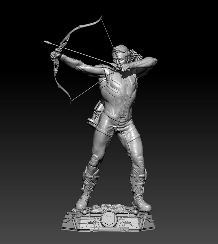 1-24-75mm-1-18-100mm-Resin-Model-Kits-Shooter-Archer-Figure-Unpainted ...