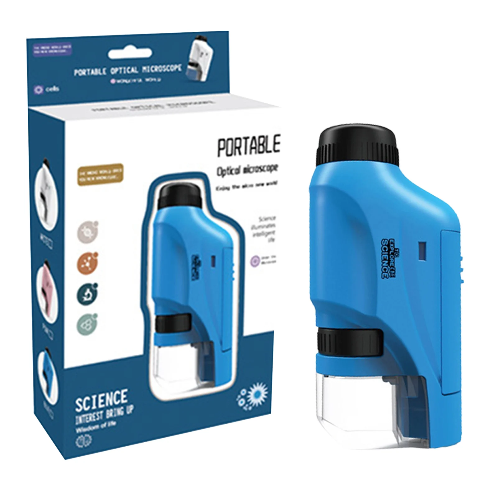 Kids-Mini-Pocket-Microscope-Kit-60-120x-Lab-Handheld-Microscope-Battery ...