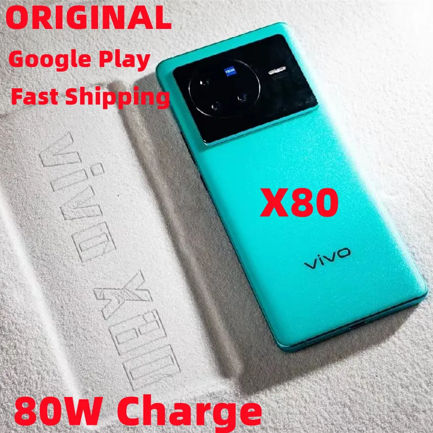 Dhl entrega rápida vivo x80 celular 6.78 "amoled 2400x1080 dupla sim 50.0mp câmera 80w ...