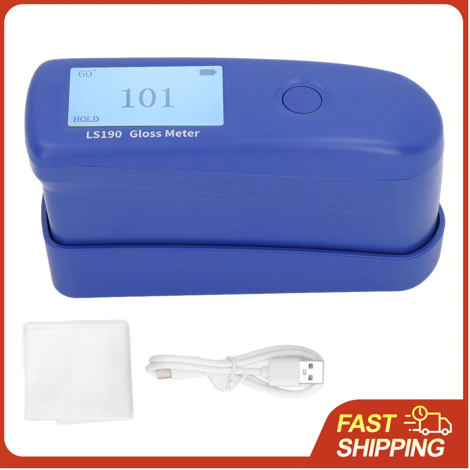 Digital LCD Gloss Meter Tester 60° Angle Paint Surface Glossmeter for ...