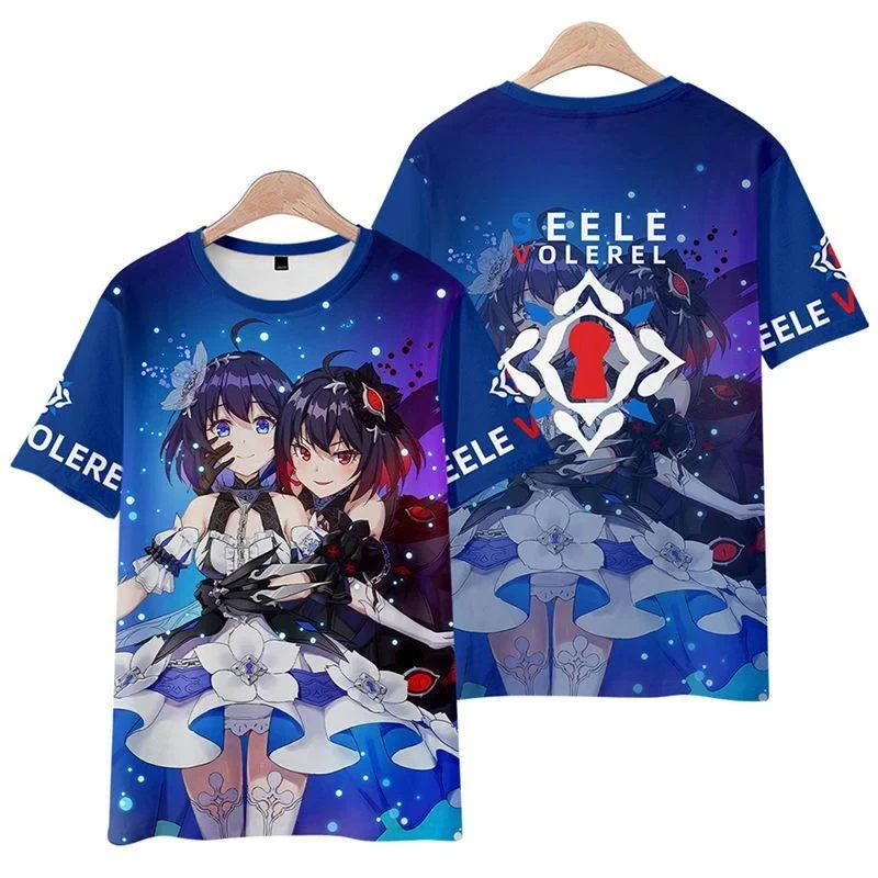 Honkai-Impact-3-Seele-Vollerei-3D-Print-T-shirt-Summer-Fashion-O-Neck ...