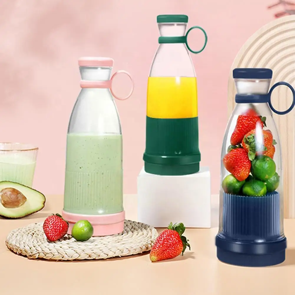 Rechargeable Mixers Fresh Fruit Juicers Blue/Pink USB Ice Fast Portable ...