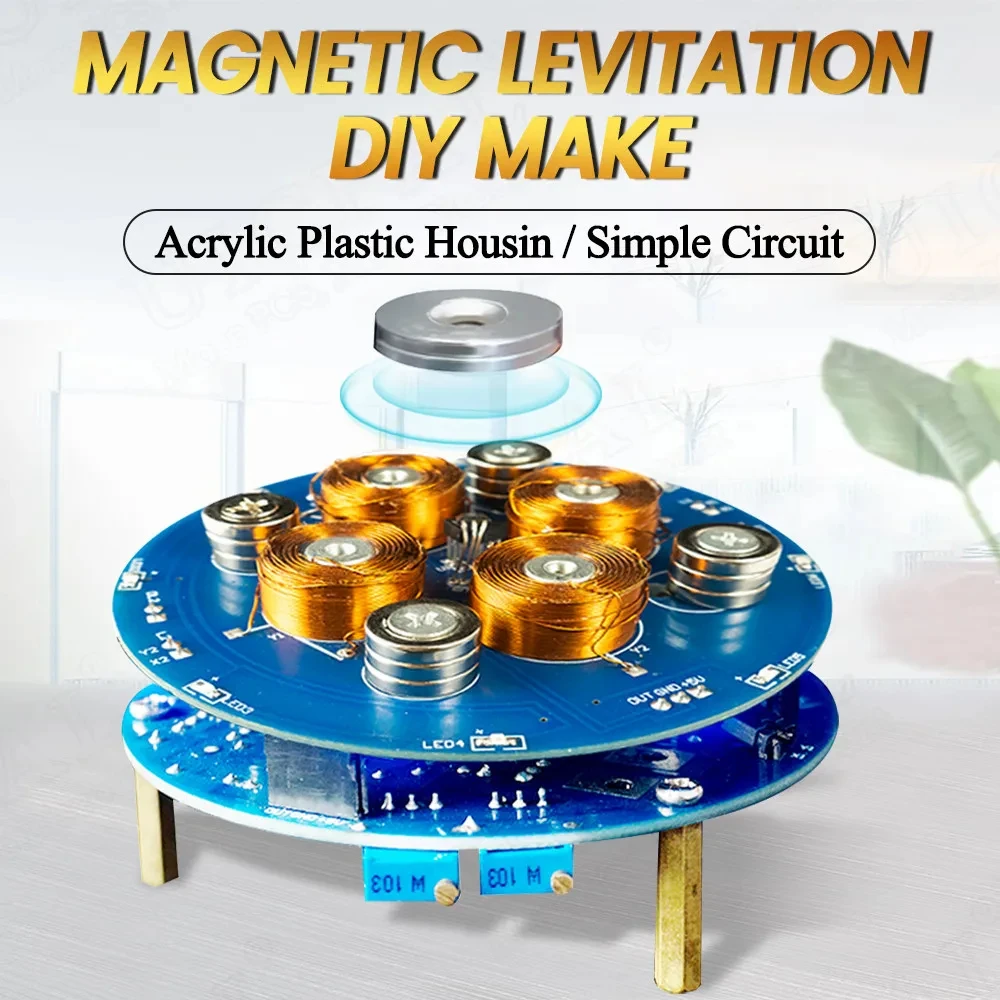 DIY Magnetic Levitation Kit Experiment PCB Soldering Project DIY ...