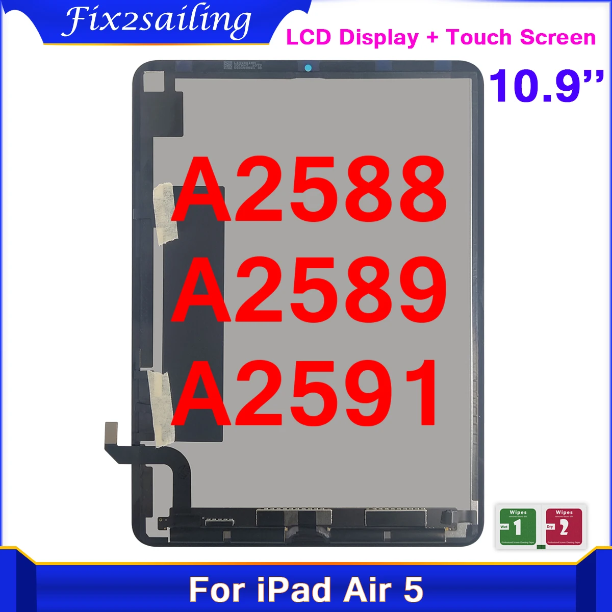 For-Apple-iPad-Air-5-Air5-5th-Gen-2022-A2588-A2589-A2591-LCD-Display ...