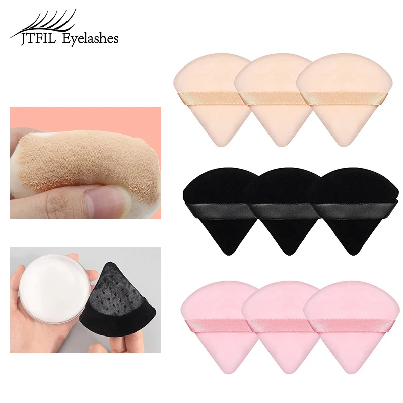 3-6Pcs-Triangle-Powder-Puffs-Foundation-Powder-Puff-Soft-Velvet-Makeup ...