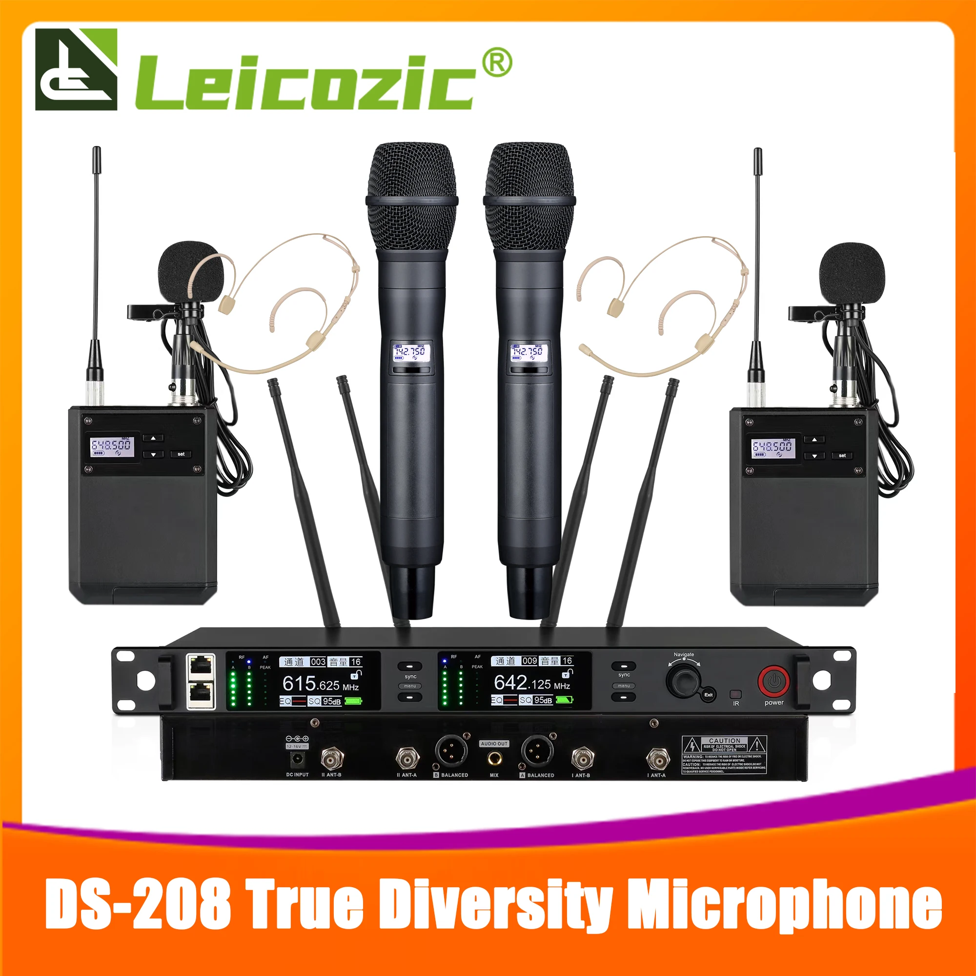 Leicozic-Professional-Lapel-Wireless-Microphone-Headset-Microfono ...