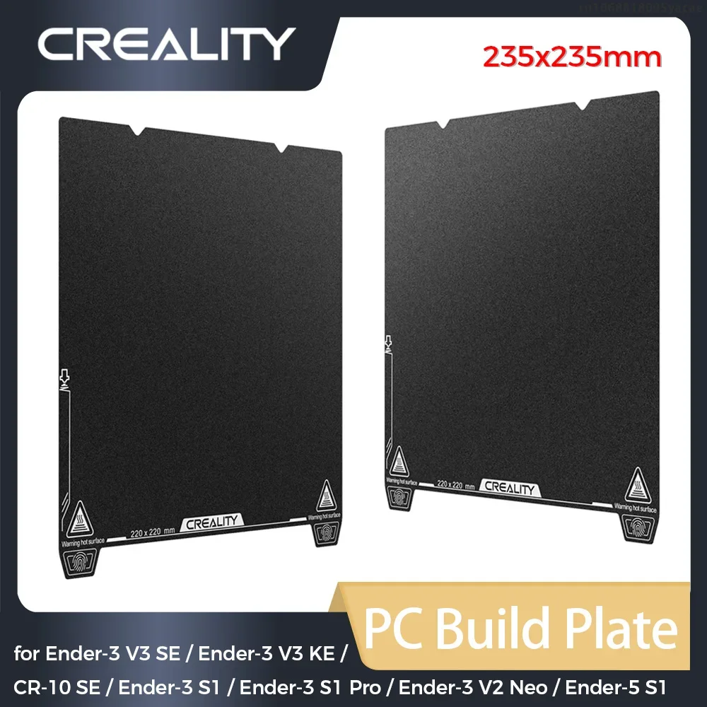 Creality Original PC Build Plate for CR-10 SE/Ender-3 S1/ Pro/Ender-3 ...