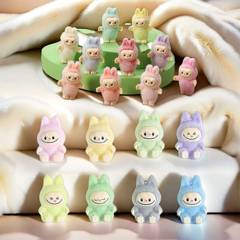 Mu-eco-de-peluche-Labubu-de-dibujos-animados-modelo-de-coche-adorno-de ...