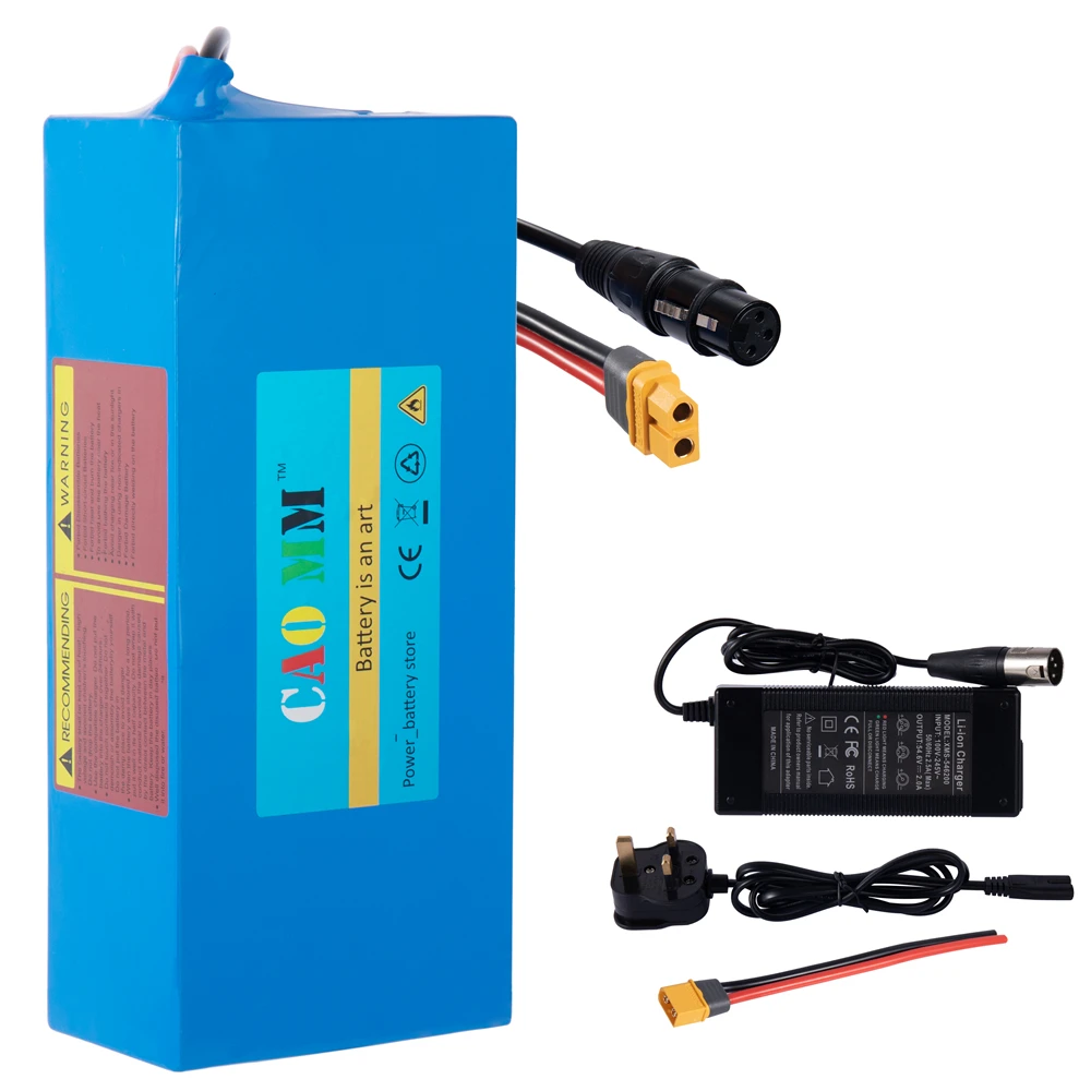 CaoMM-48V-14Ah-BAFANG-Battery-Pack-1200W-13S5P-Lithium-Li-ion-Battery ...