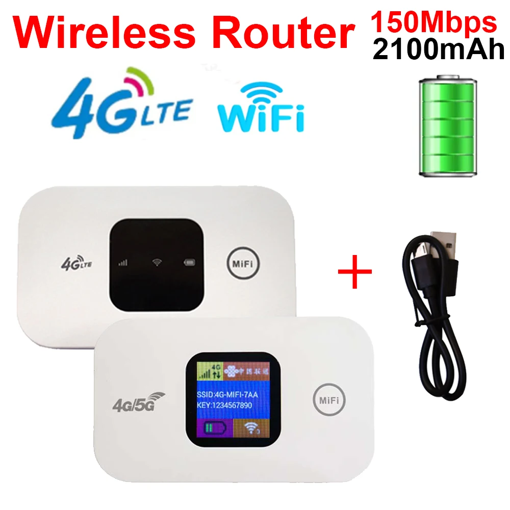 150Mbps-4G-LTE-WiFi-Router-Portable-Pocket-Wifi-Router-Mobile-Hotspot-Wireless-Unlocked-Modem ...