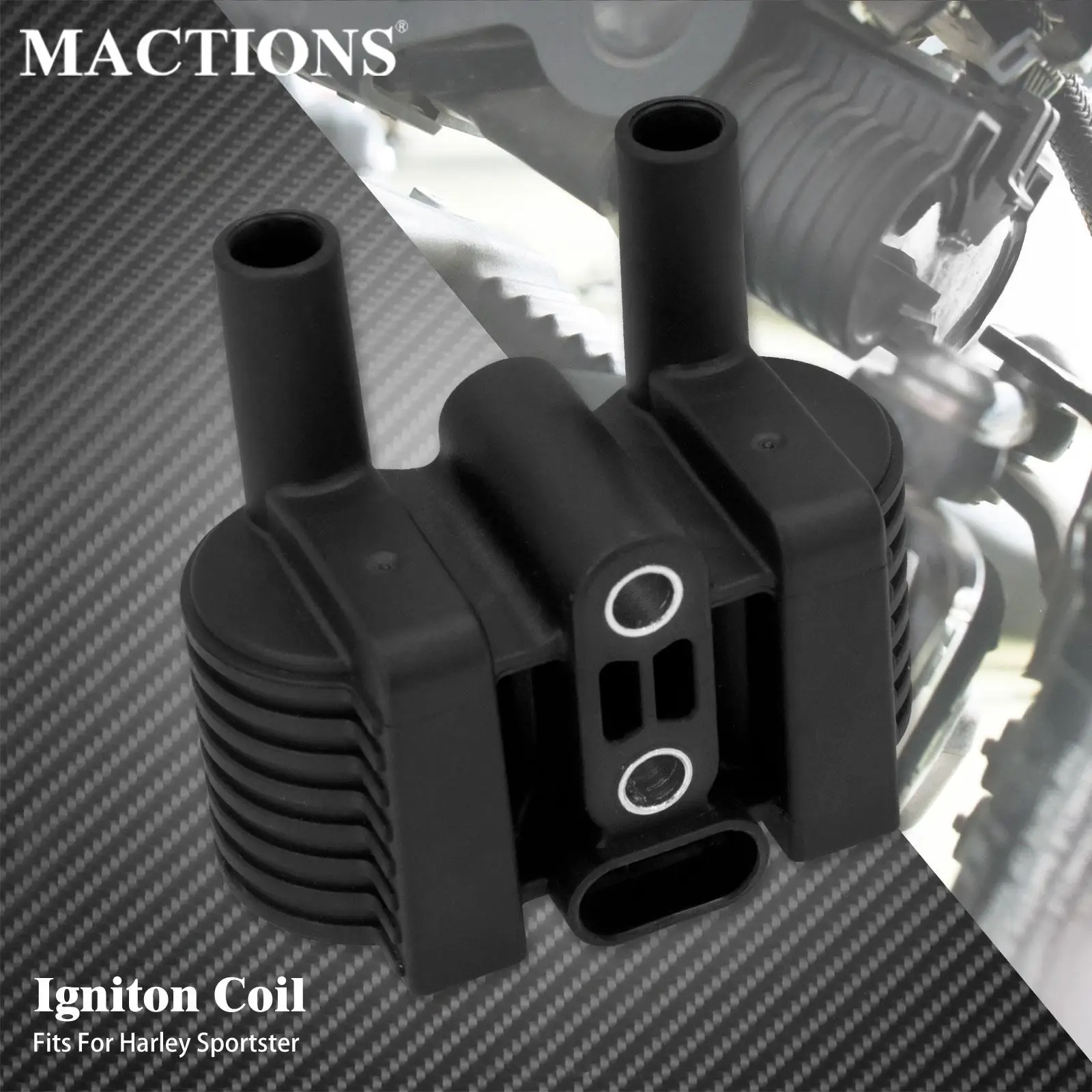 Motorcycle-Black-Ignition-Coil-Pack-For-Harley-Sportster-XL-1200-883-72 ...