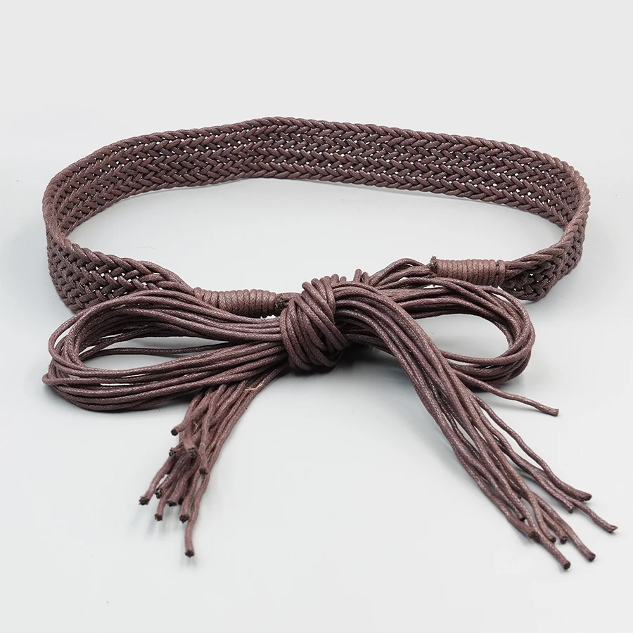 Handwoven Bohemian Hemp Rope Belt - Artisanal Braided Waist Cincher for ...