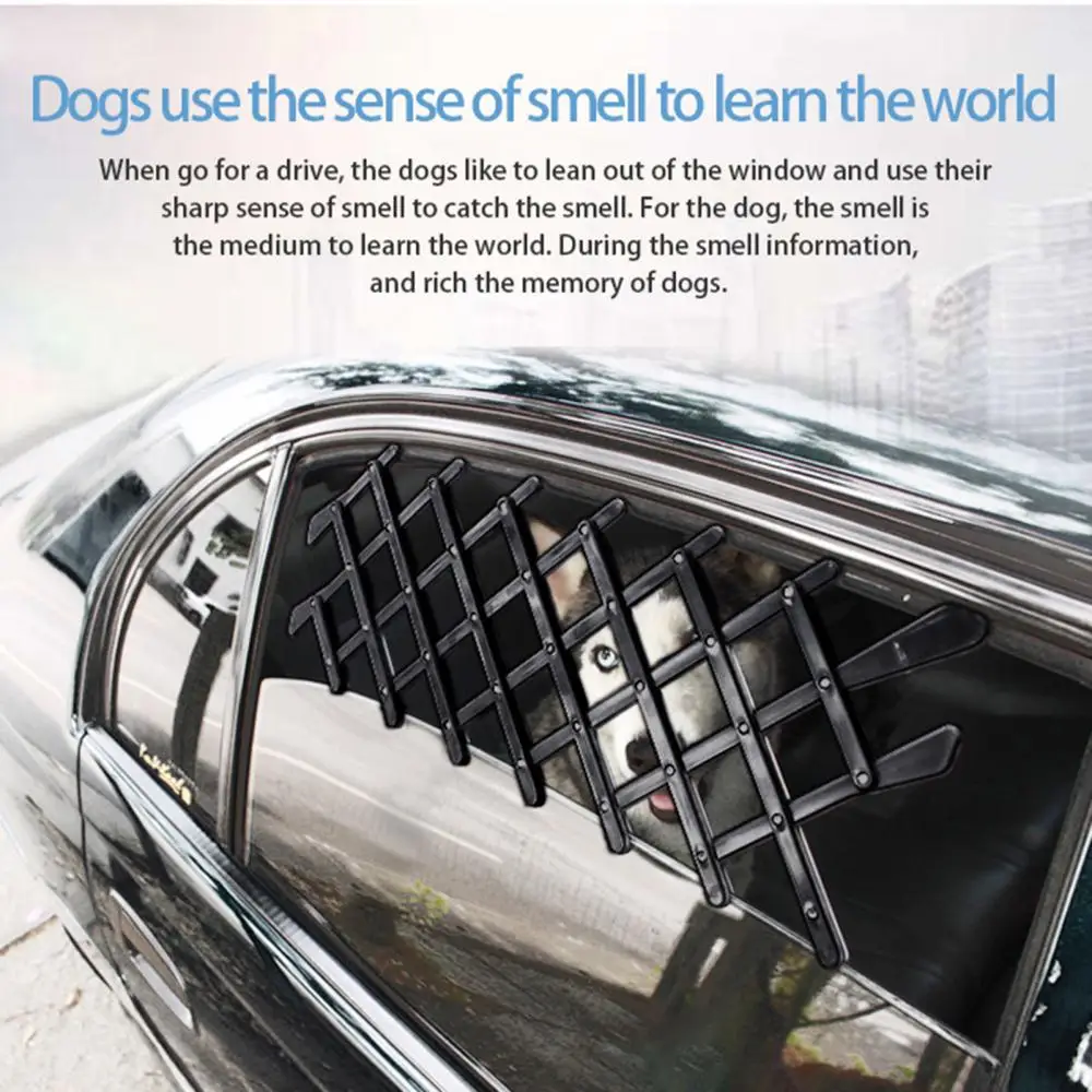 Safe-Universal-Fence-Dog-Car-Window-Vent-Guard-Puppy-Mesh-Safety-Gate ...