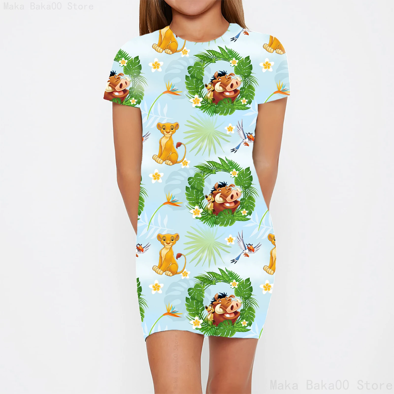 Disney-Cartoon-Dumbo-Simba-The-Lion-King-Princess-Bodysuit-Print ...