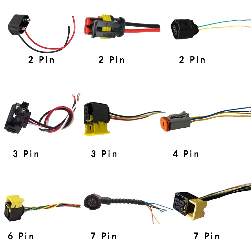 2pin-3pin-4pin-6pin-7pin-8pin-Connector-with-wires-for-Benz-Volvo ...