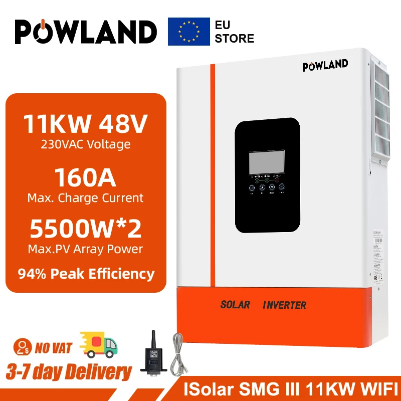 POWLAND-11000W-Solar-Hybrid-Inverter-MPPT-220V-48V-Max-PV-Input-500V ...