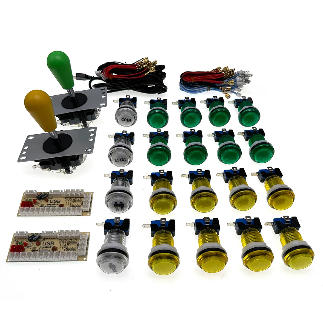 Kit-de-bricolage-pour-arcade-2-joueurs-avec-z-ro-retard-encodeur-USB ...