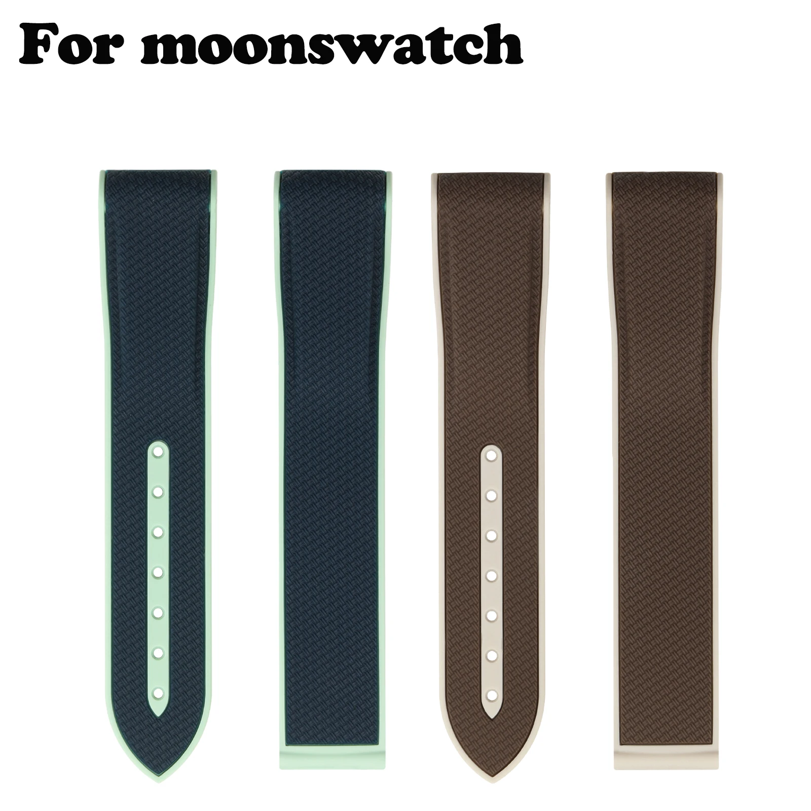 Curved End Strap 20mm for Omega X Swatch Joint MoonSwatch Sport ...