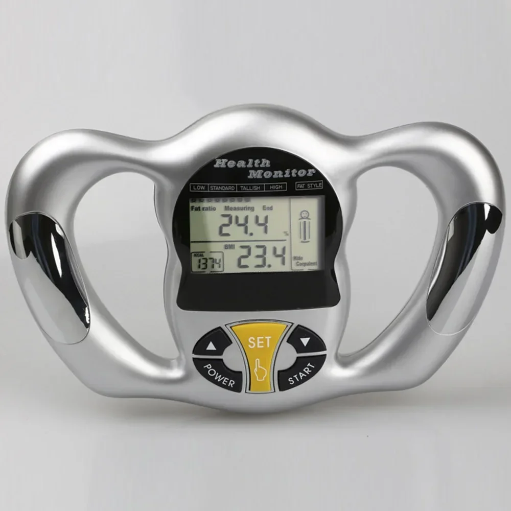 Wireless Digital LCD BMI Body Fat Scale Handheld Weight Body Fat Water ...