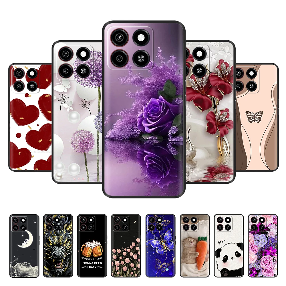 For ZTE Blade A35 Case Phone Case Cute Patterns Soft Liquid Silicone ...