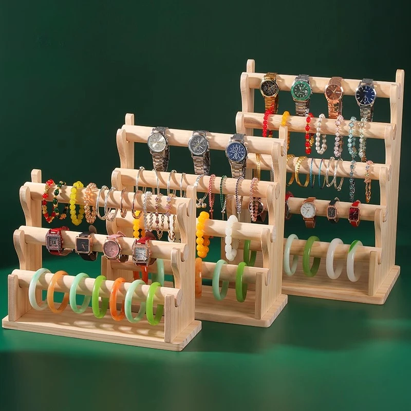 Handmade-Solid-Wood-Jewelry-Display-Stand-for-Bracelets-Bangles ...