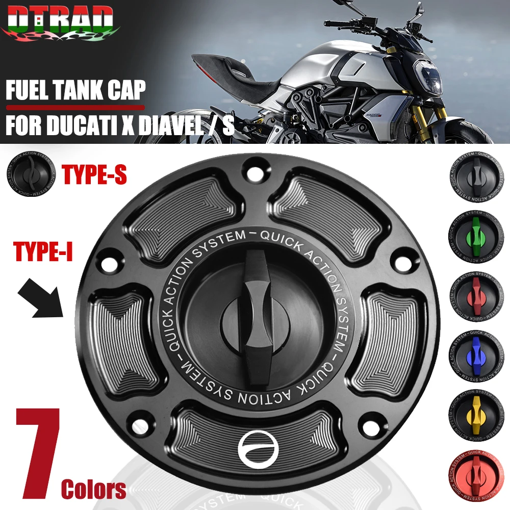 DIAVEL 2011-2018 Motorcycle Accessories Fuel Gas Cap Tank Cover For ...