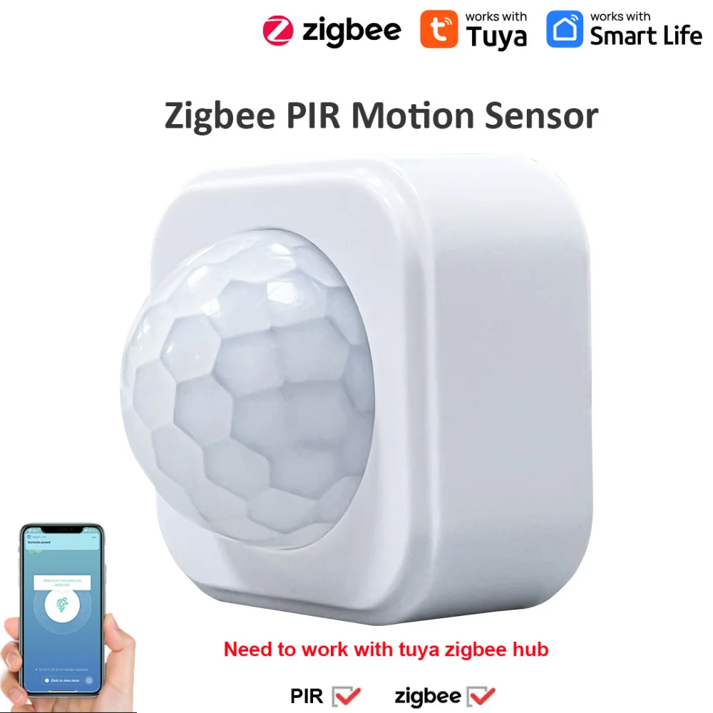 Zigbee-Human-PIR-Motion-Sensor-Detector-Security-Smart-Life-Tuya-Zigbee ...