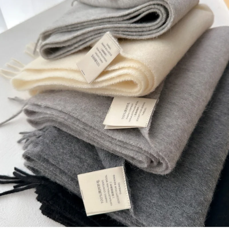 100-Wool-Winter-Scarf-For-Women-Long-Warm-Cashmere-Scarves-Hijab-Solid ...