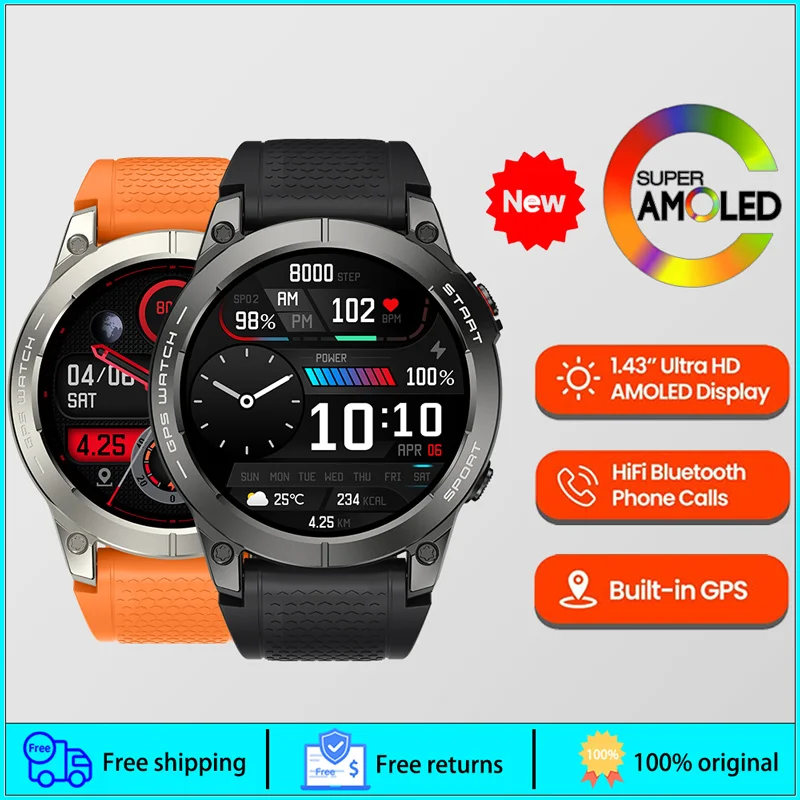 Reloj-inteligente-con-GPS-para-hombre-y-mujer-pulsera-con-pantalla ...