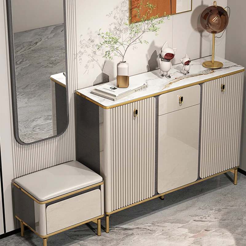 Light-Luxury-Shoe-Cabinet-Home-Door-Entrance-Porch-Cupboards-Organizer ...