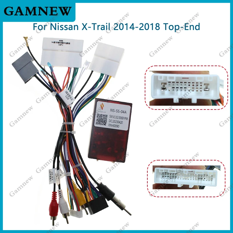 Car-16pin-Wiring-Harness-Adapter-Canbus-Box-Decoder-Android-Radio-Power ...