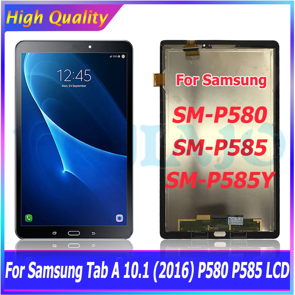 Tablet LCDs & Panels For Samsung S-Pen Tab A 10.1 SM-P580 SM-P585 P580 ...
