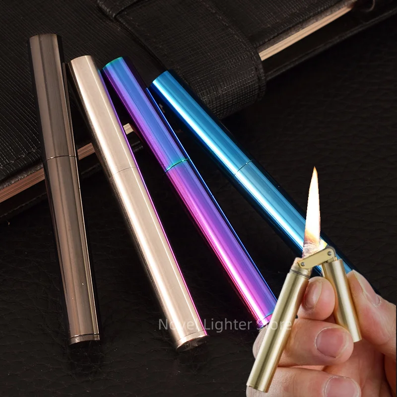 Nunchaku-Creative-Brass-Kerosene-Lighter-Retro-Grinding-Wheel-Lighter ...