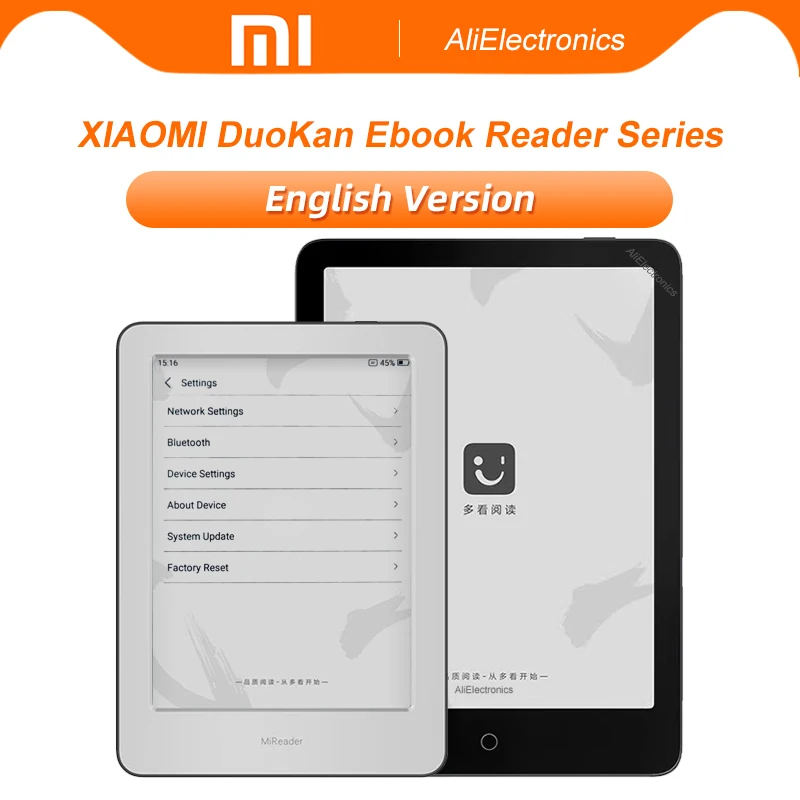 Xiaomi-lector de libros electrónicos MiReader HD Touch, pantalla de tinta electrónica de 6/7, 8 ...