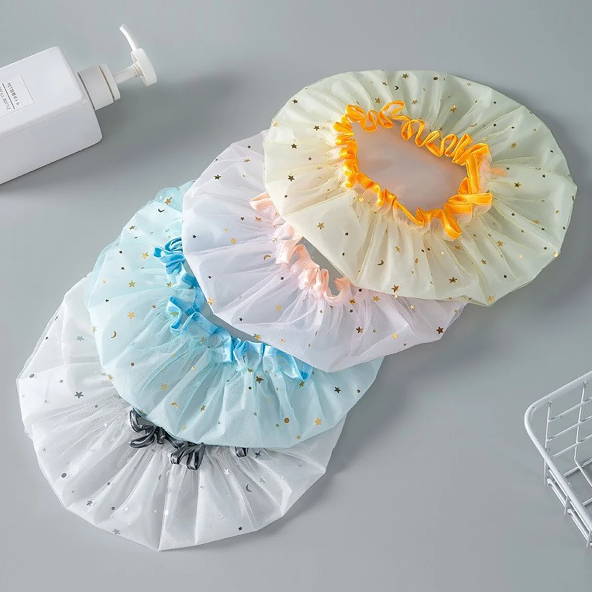 1pc-New-Thick-Double-Layered-Shower-Cap-for-Women-with-Waterproof-Hair ...