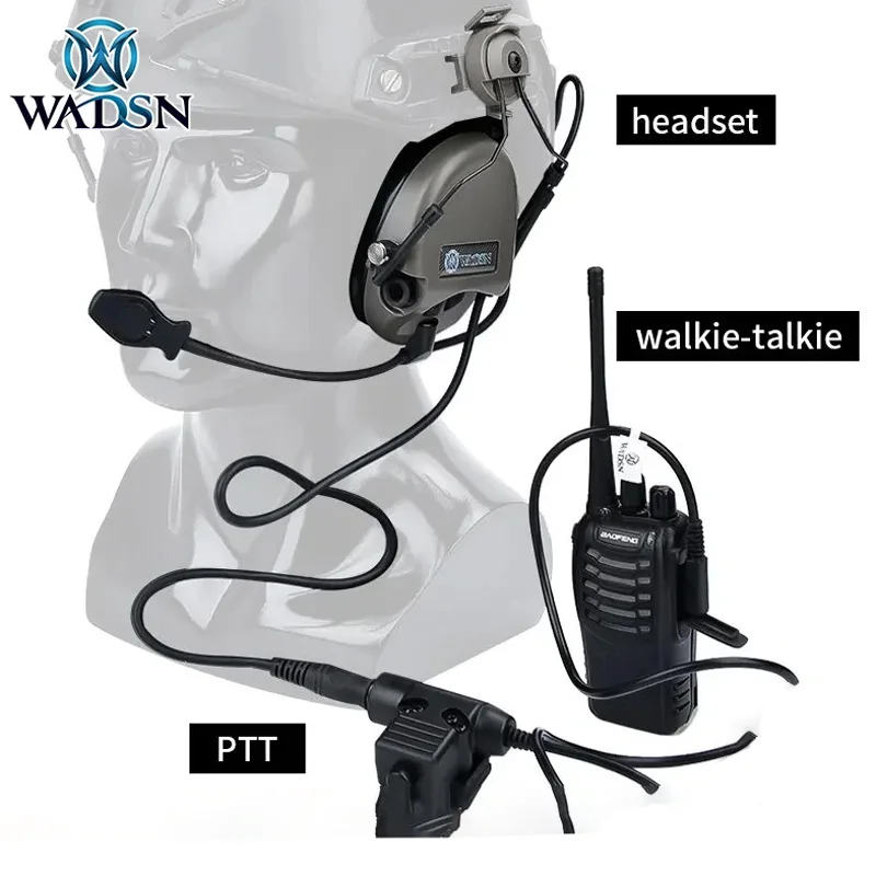 WADSN-Tactical-Hunting-Shooting-Helmet-Headset-Sordin-Civilian ...