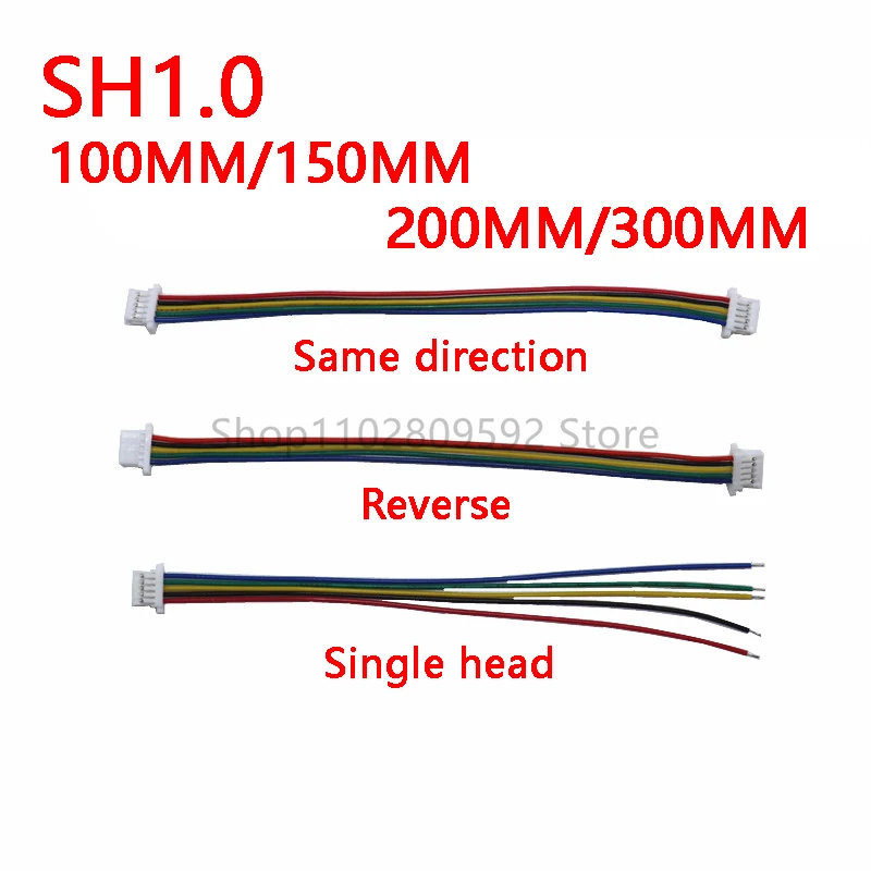 10PCS JST SH 1.0mm Female Socket Terminal Connector SH 1mm 2 3 4 5 6 7 ...