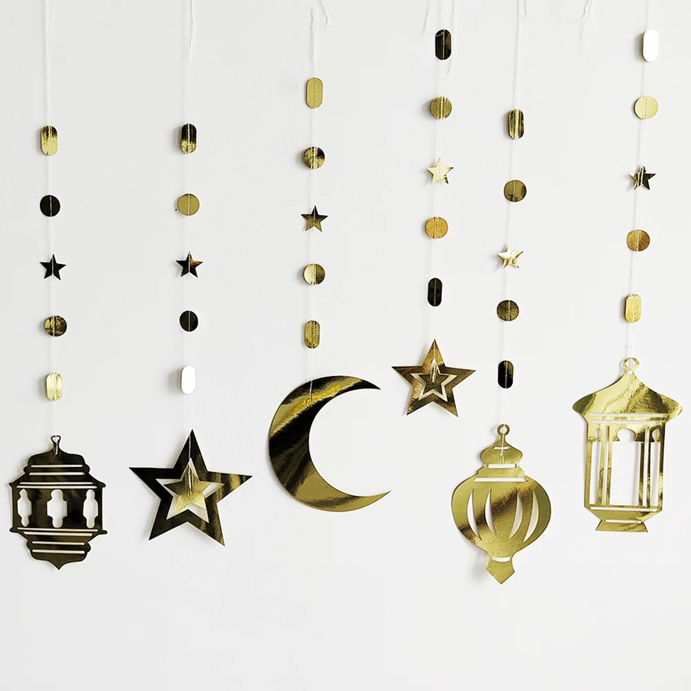 3-6pcs-EID-Mubarak-Swirl-Banner-Star-Moon-Ceiling-Hanging-Ornament ...