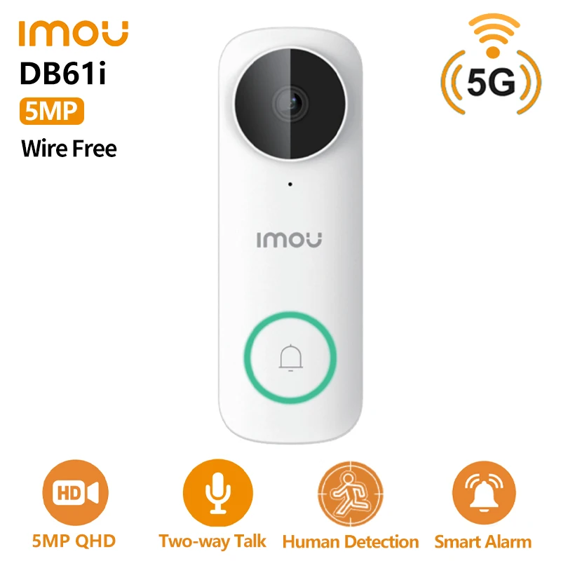 Imou-5MP-QHD-Video-Intercom-DB61i-Smart-Home-5G-WiFi-Doorbell-Human ...